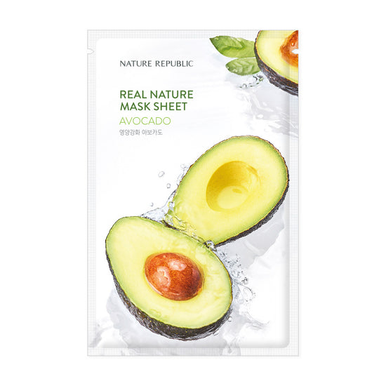 Real Nature Mask Sheet Avocado (Emulsion Type) – Nature Republic USA